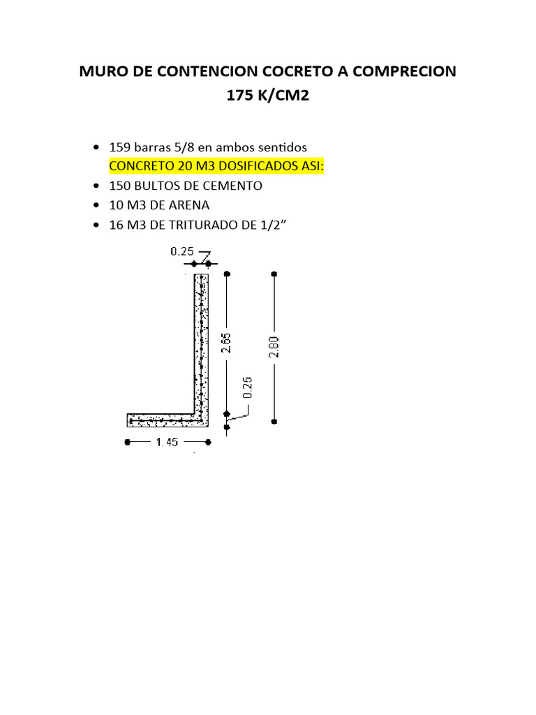 Calculo Muro Contencion | PDF