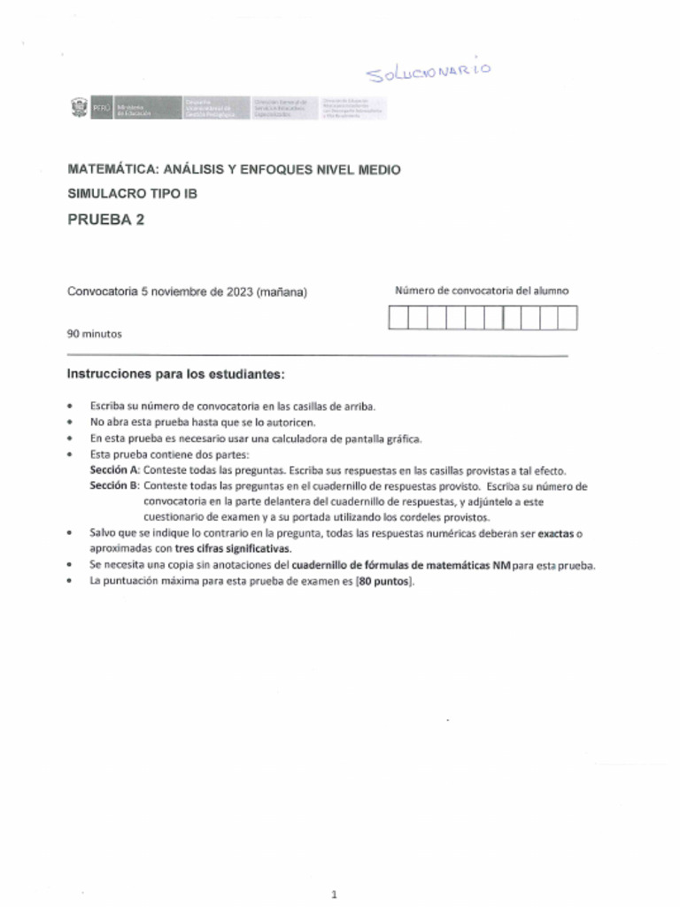 Prueba2 Solucion | PDF