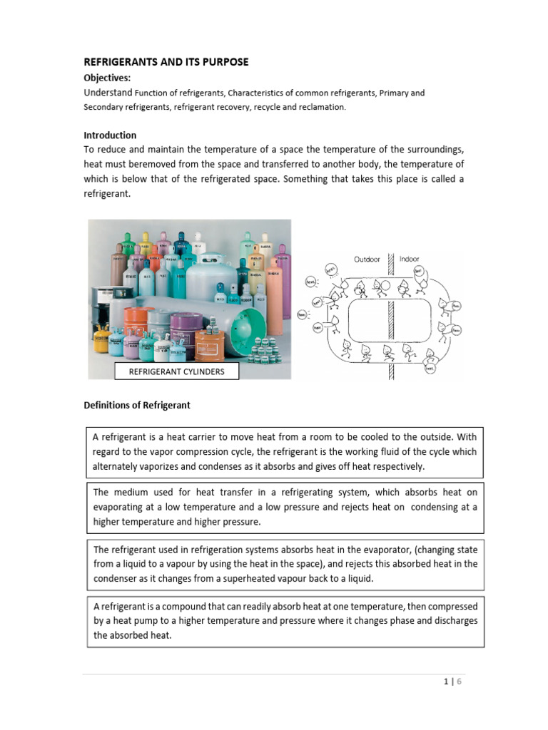 Understanding Refrigerants and Their Uses | PDF | Chlorofluorocarbon ...