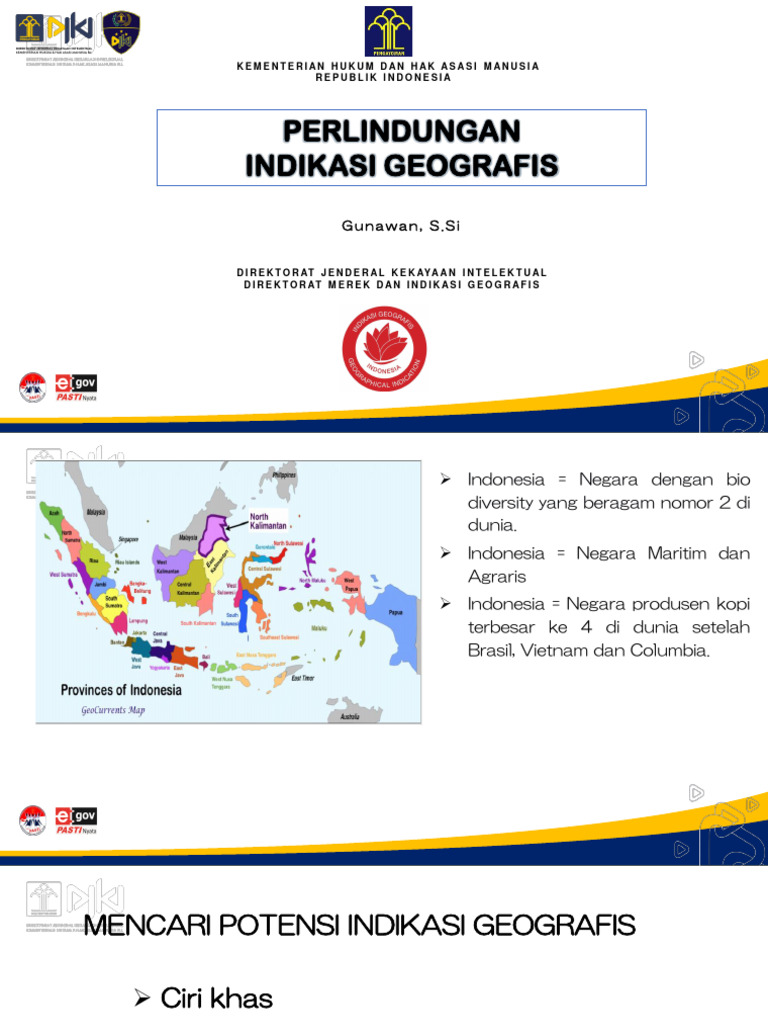 Perlindungan Indikasi Geografis di Indonesia | PDF