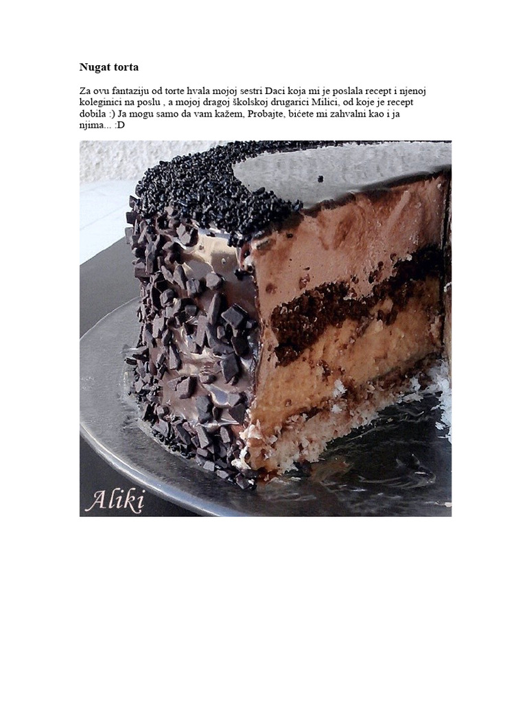 Nugat Torta | PDF