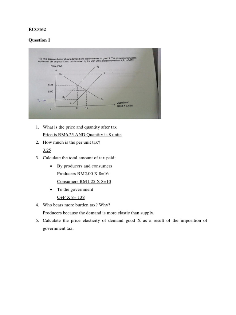 Eco162 Tax Tutorial | PDF
