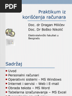 Primena Racunara - Vezba 1 - Rad Sa Fajlovima I Folderima | PDF