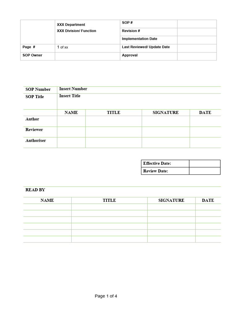 SOP Template 2 | PDF | Computer Programming | Systems Engineering