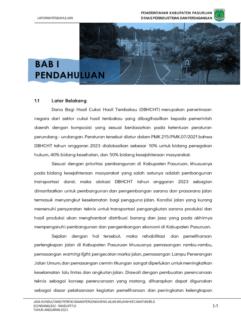 Lapdal - 1 Bab I Pendahuluan - 2023 | PDF