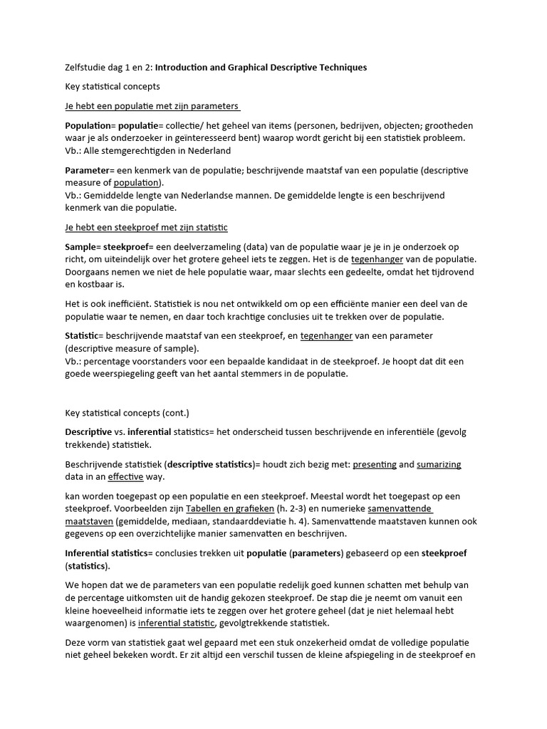 Introduction and Graphical Descriptive Techniques | PDF