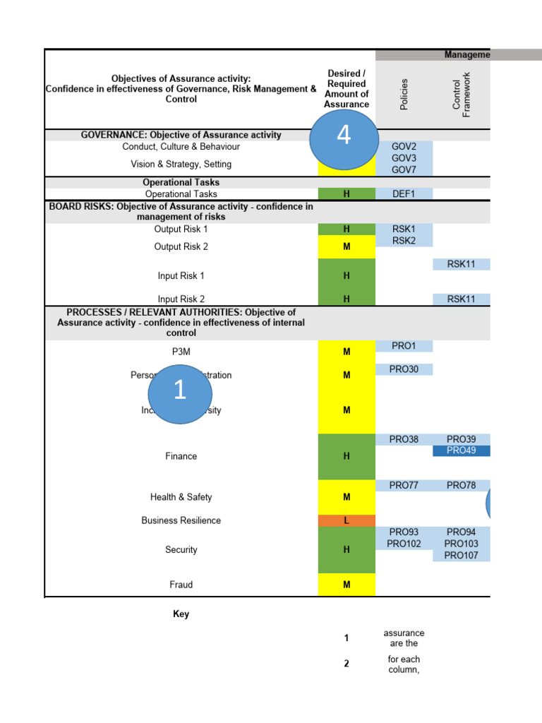Template Assurance Map | PDF | Risk | Governance