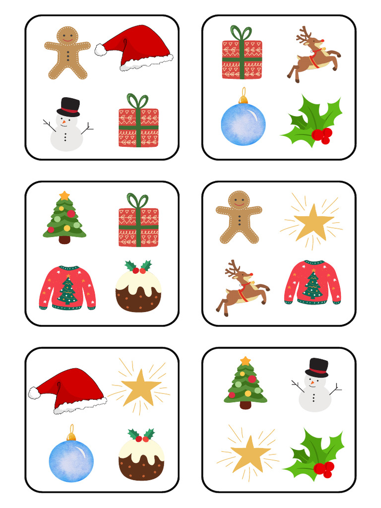 Christmas Dobble 1 Dld4fe | PDF