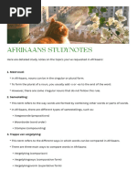 Understanding STOMPI in Afrikaans | PDF | Verb | Subject (Grammar)