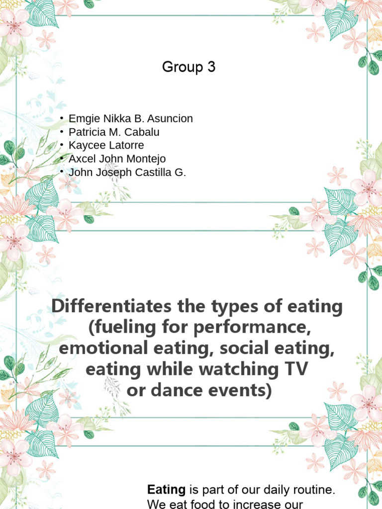 Group 3-WPS Office | PDF | Eating | Diet (Nutrition)