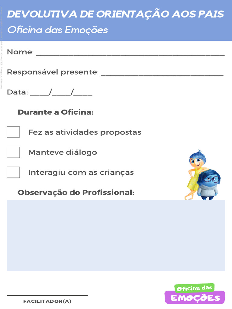 Devolutiva de Orientacao Aos Pais | PDF | Psicologia | Conceitos ...