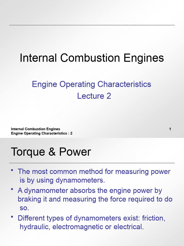 Engine Operating Characteristics 2 | PDF | Engines | Internal Combustion Engine
