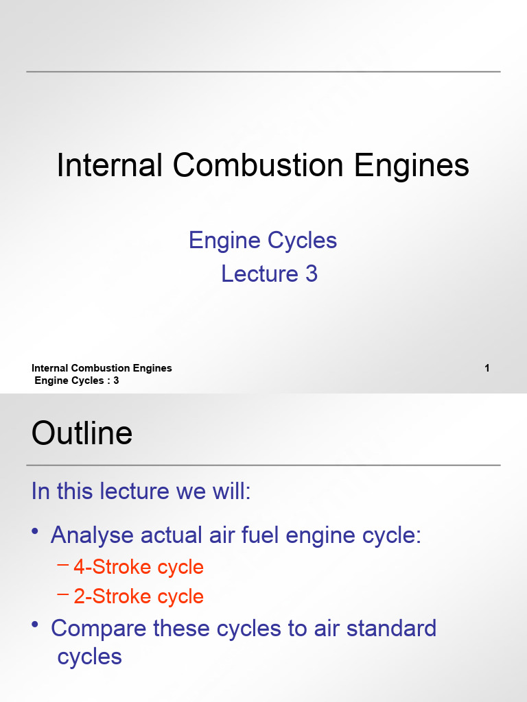 Engine Cycles3 New | PDF | Internal Combustion Engine | Machines