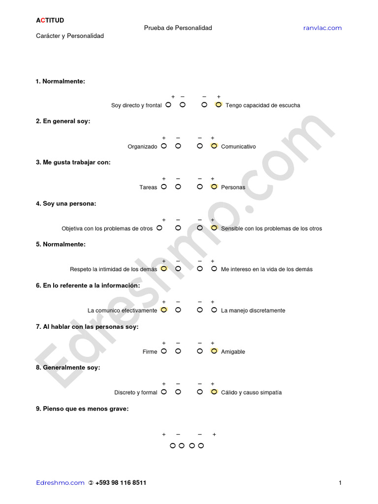 Prueba de Personalidad.pdf · versión 1 | PDF