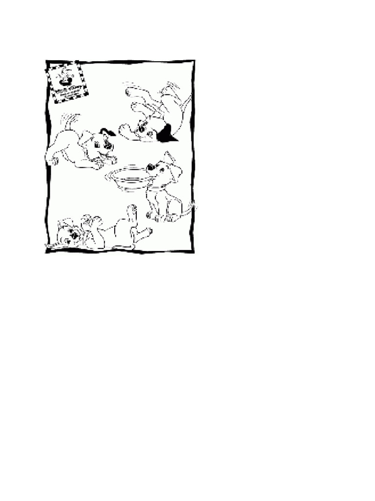 Planse de Colorat - Dalmatieni | PDF