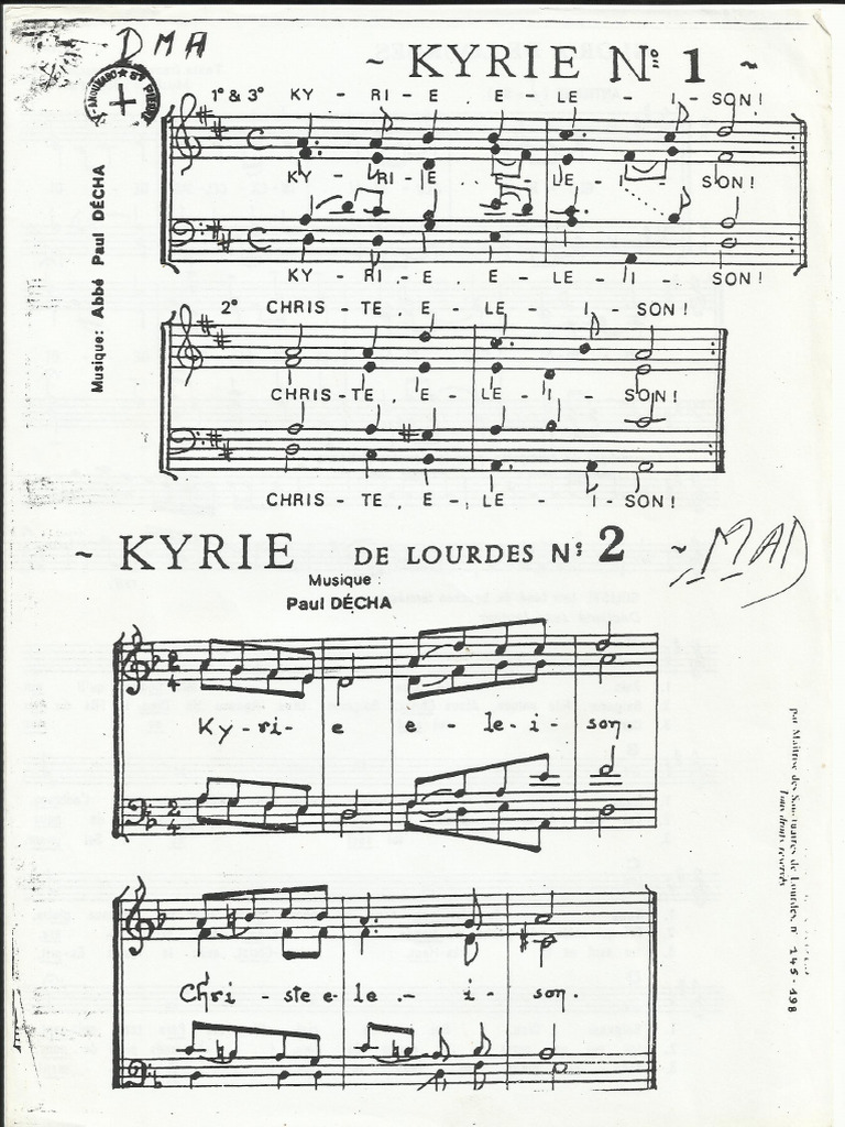 Messe de Lourdes | PDF