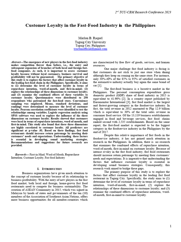 Full Paper Template | PDF | Survey Methodology | Statistics