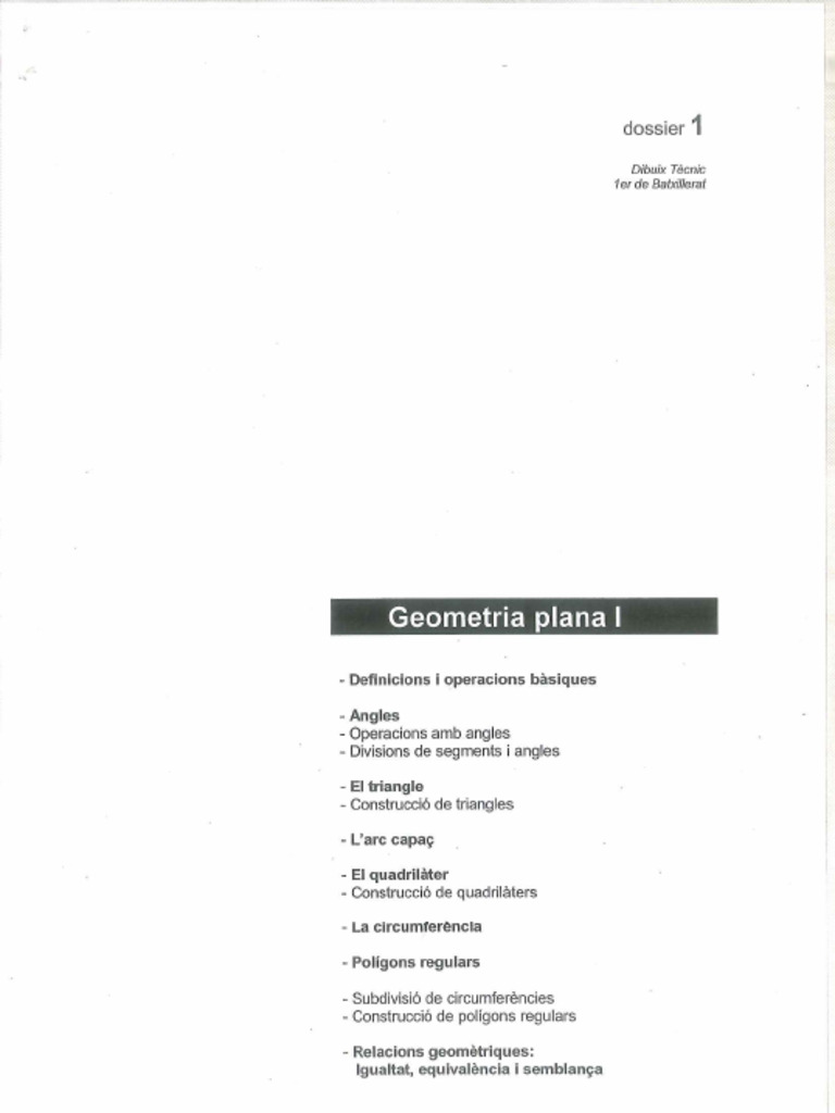 Dossier Dibuix Tecnic 2n BATX | PDF