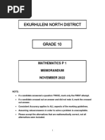 Mathematics Grade 10 June Examination Paper 2 Question Paper 2023 ...