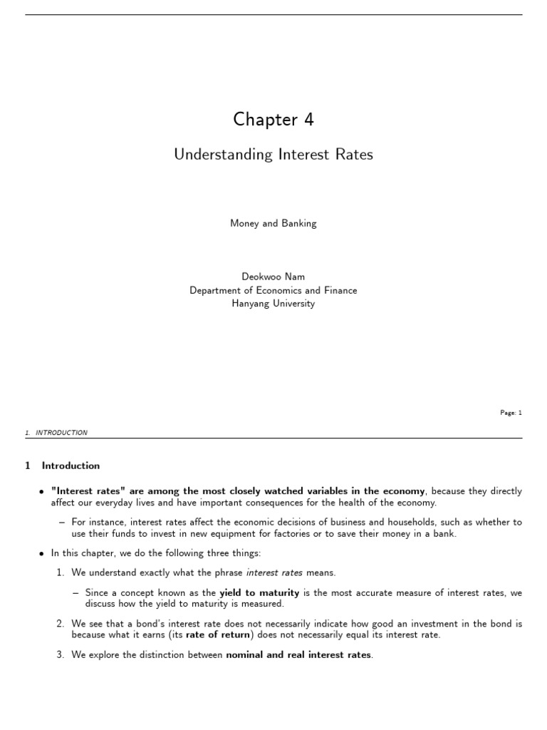 Finmar Chapter 2 Structure Of Interest Rates Pdf Bonds Finance