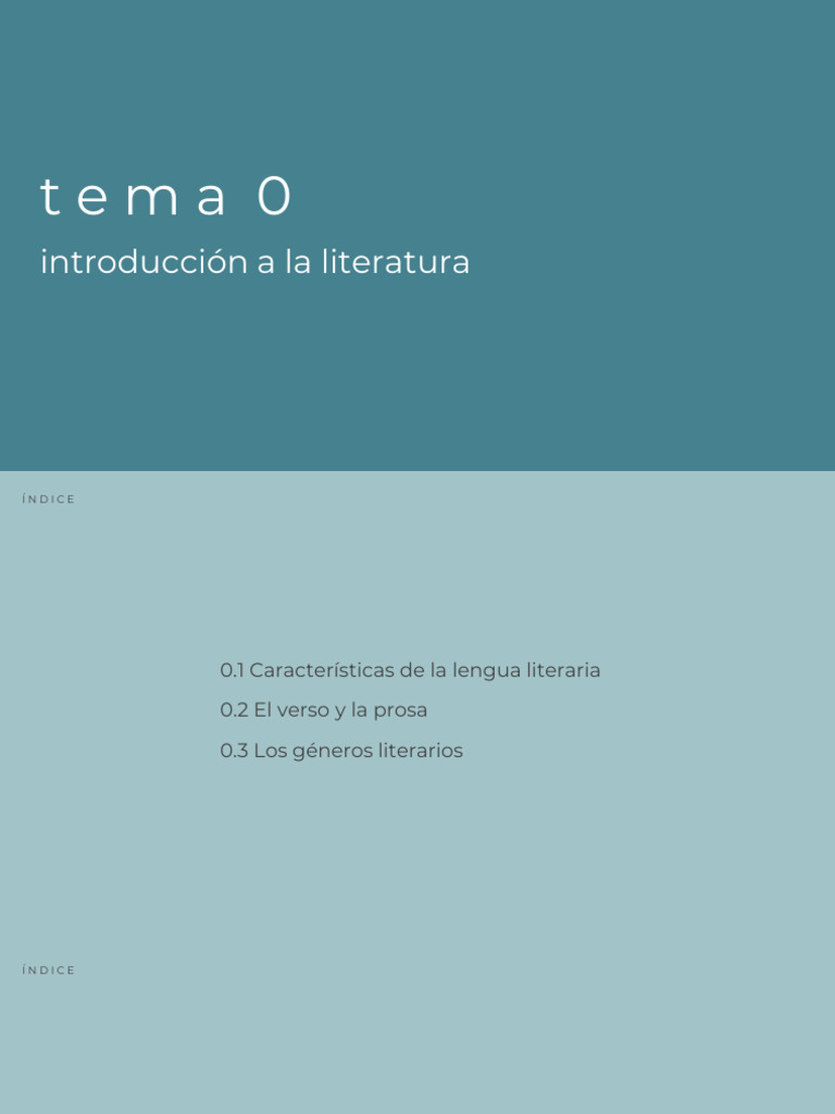 Tema 0 LENGUA CASTELLANA | PDF | Teatro | Prosa