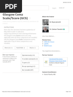 Glasgow Coma Scale Form | PDF