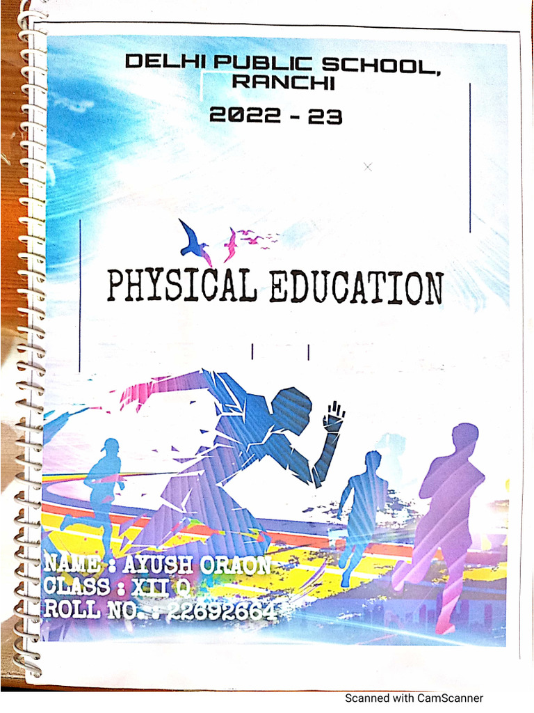 Physical Education Sample Practical File (2023-24) XII | PDF