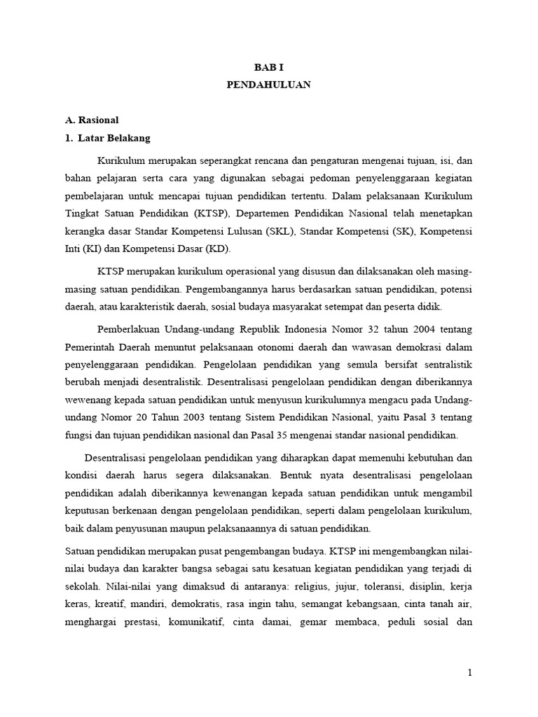 Isi KTSP 13 Ok | PDF