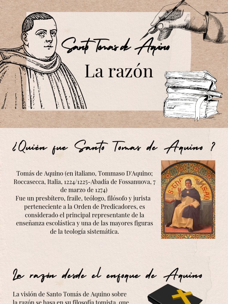 Santo Tomás de Aquino | PDF | Tomás de Aquino | Razón