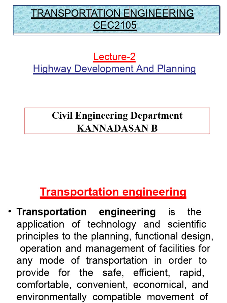 Module 2 Lecture Note TE | PDF | Transport | Road Module 2 Lecture Note TE | PDF | Transport | Road