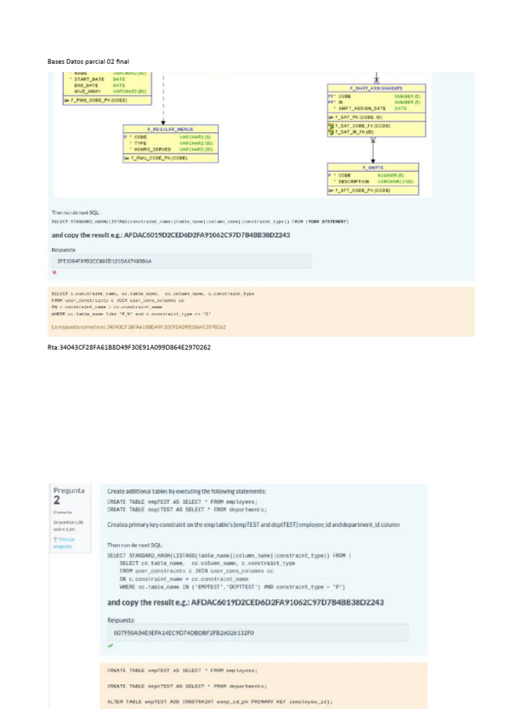 Bases Datos Parcial 02 Final | PDF