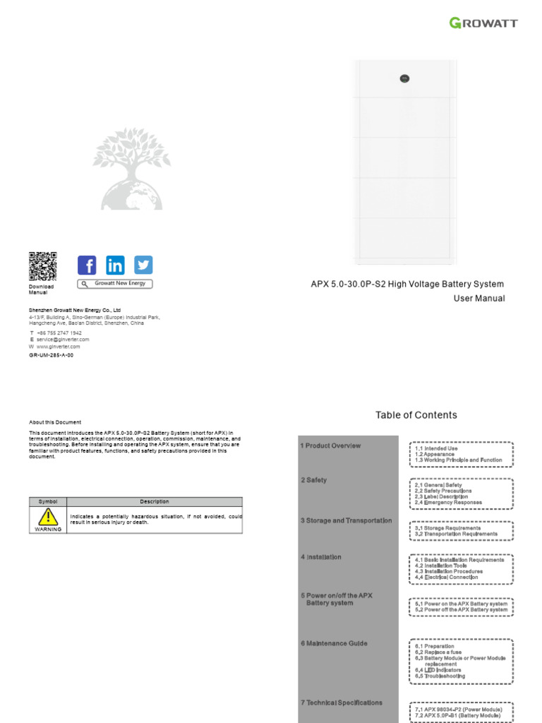 APX 5.0 30.0P-S2 User Manual EN 202308 | PDF | Power Inverter ...