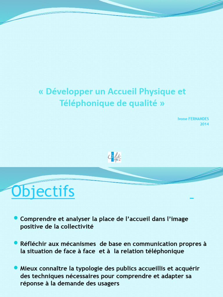 ACCUEIL - Accueil Physique Et Téléphonique | PDF | la communication | Psychologie