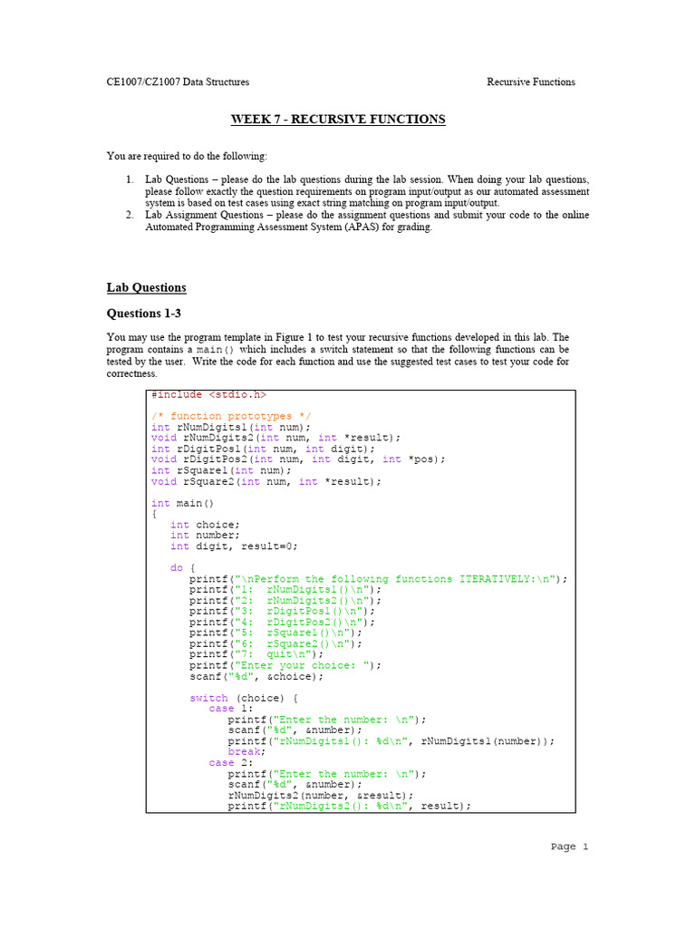 Recursion | PDF | Parameter (Computer Programming) | Computer Program Recursion | PDF | Parameter (Computer Programming) | Computer Program
