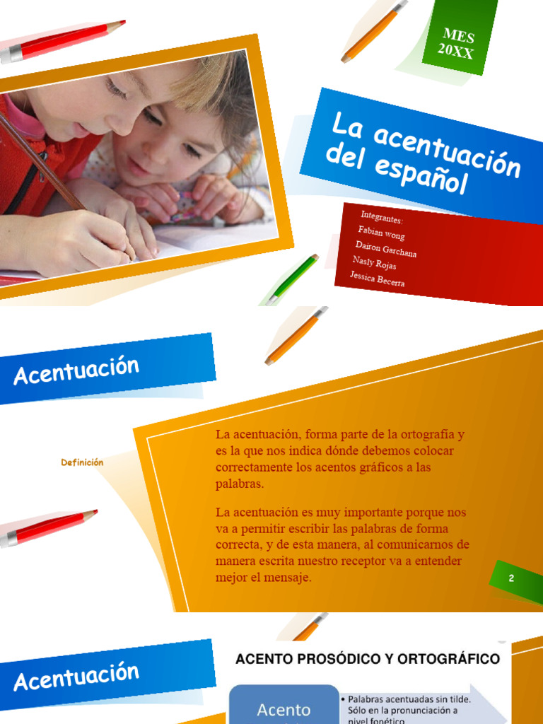 La Acentuación Del Español | PDF | Comunicación humana | Escritura latina