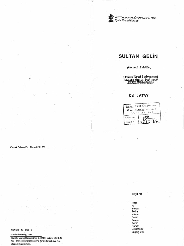 Cahit Atay - Sultan Gelin | PDF