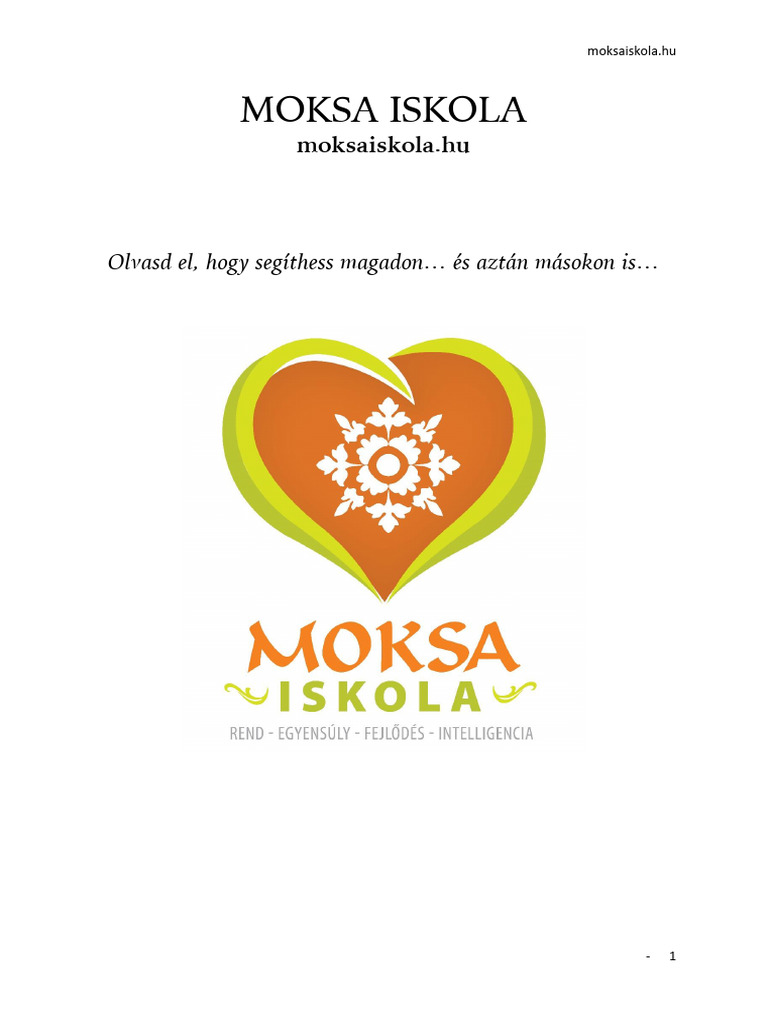 Moksa Iskola | PDF