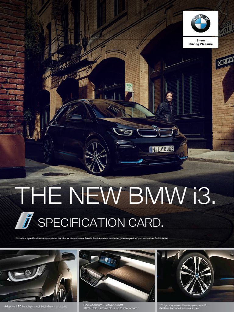 SPECIFICATION CARD - BMW I3s (I01) | PDF | Anti Lock Braking System ...