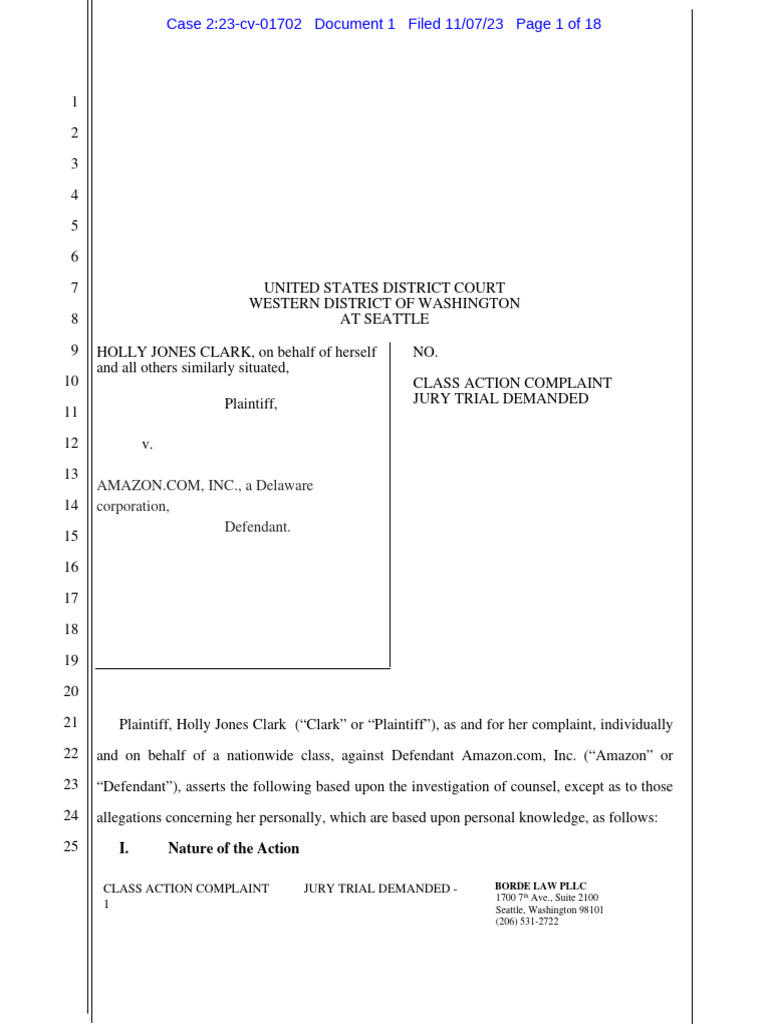 Amazon Class Action: Refund Policy Violations | PDF | Lawsuit | Legal ...