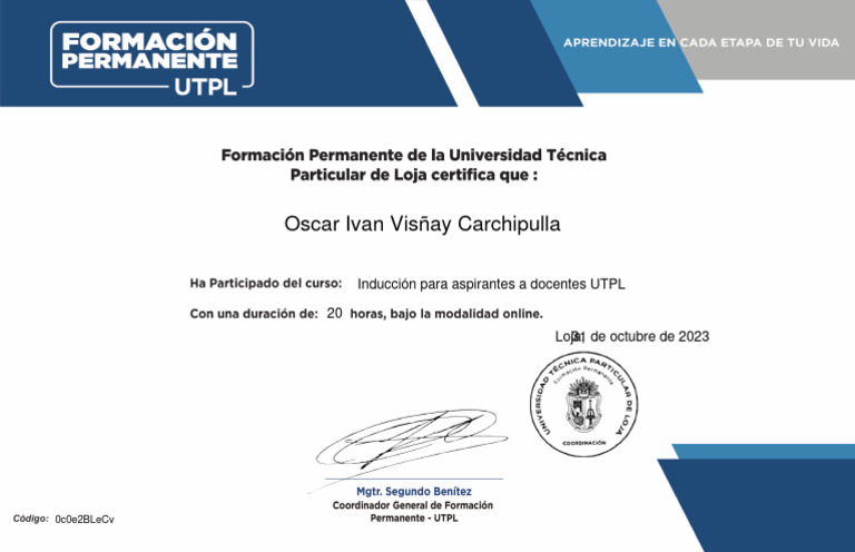 Inducción Docente UTPL 2023 | PDF