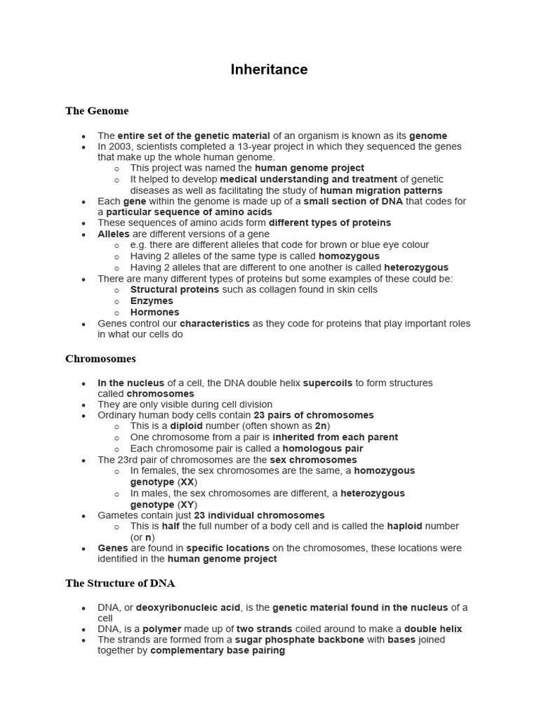 Inheritance | PDF | Translation (Biology) | Rna