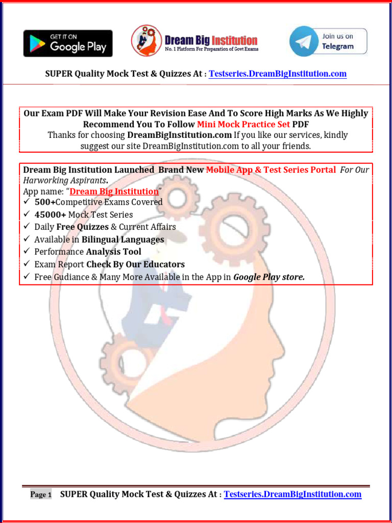 Mini Mock | PDF | Games & Activities