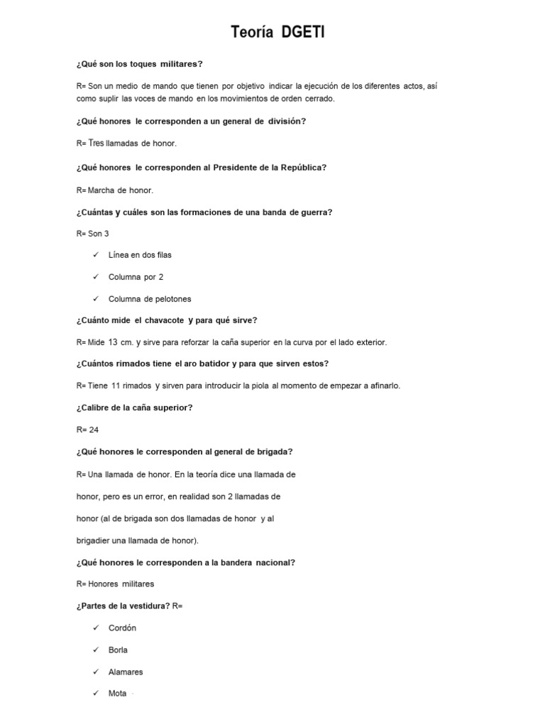 Teoria Estatal DGETI BDG 2023 | PDF