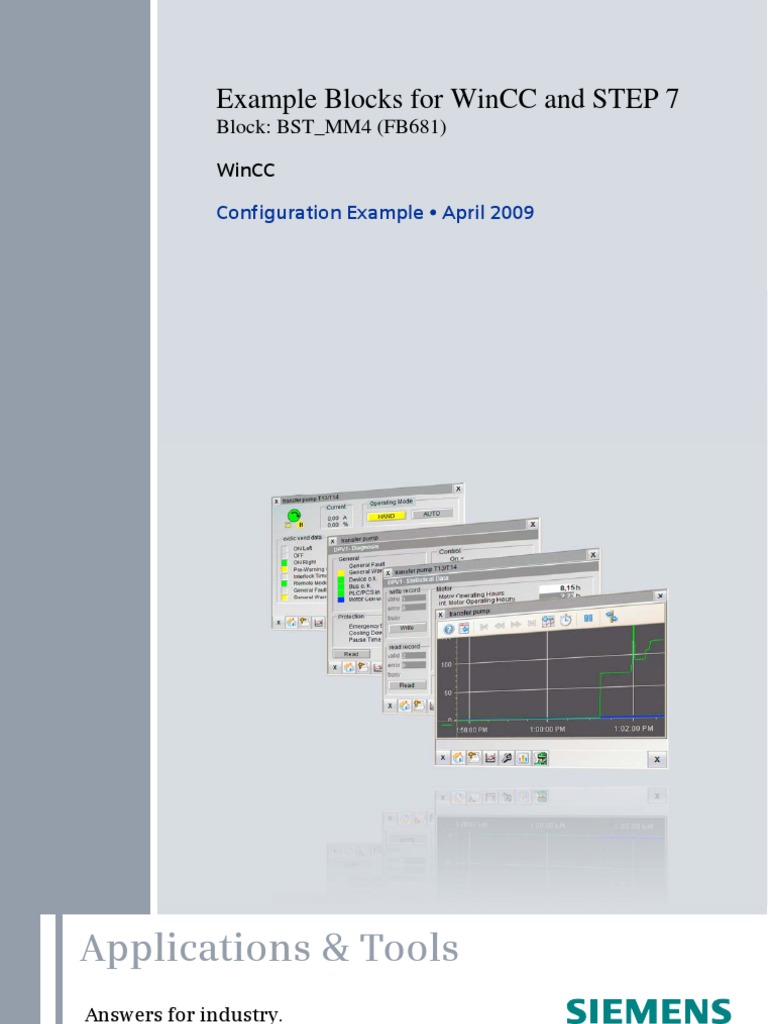 Applications & Tools: Example Blocks For Wincc and Step 7 | Download ...