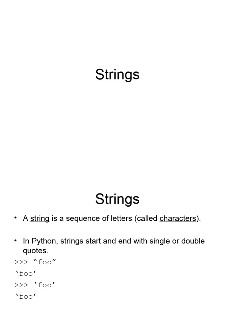 Strings | PDF | String (Computer Science) | Computer Science Strings | PDF | String (Computer Science) | Computer Science