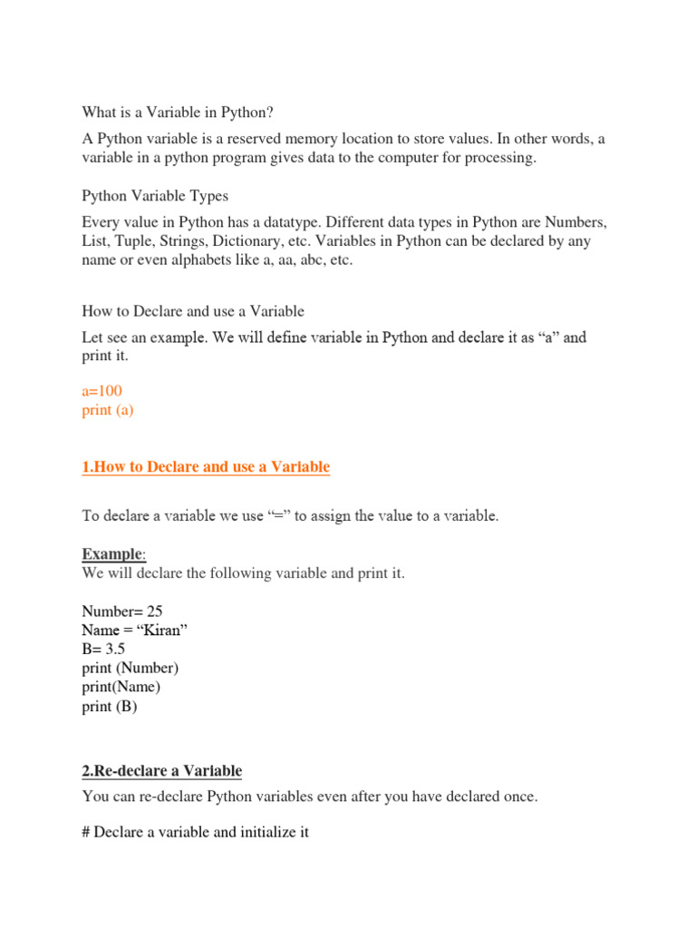 Python Tutorial | PDF | Variable (Computer Science) | Scope (Computer ... Python Tutorial | PDF | Variable (Computer Science) | Scope (Computer ...