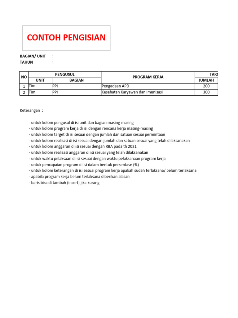 Form Evaluasi Dan Rencana Proker Tim MDMC | PDF