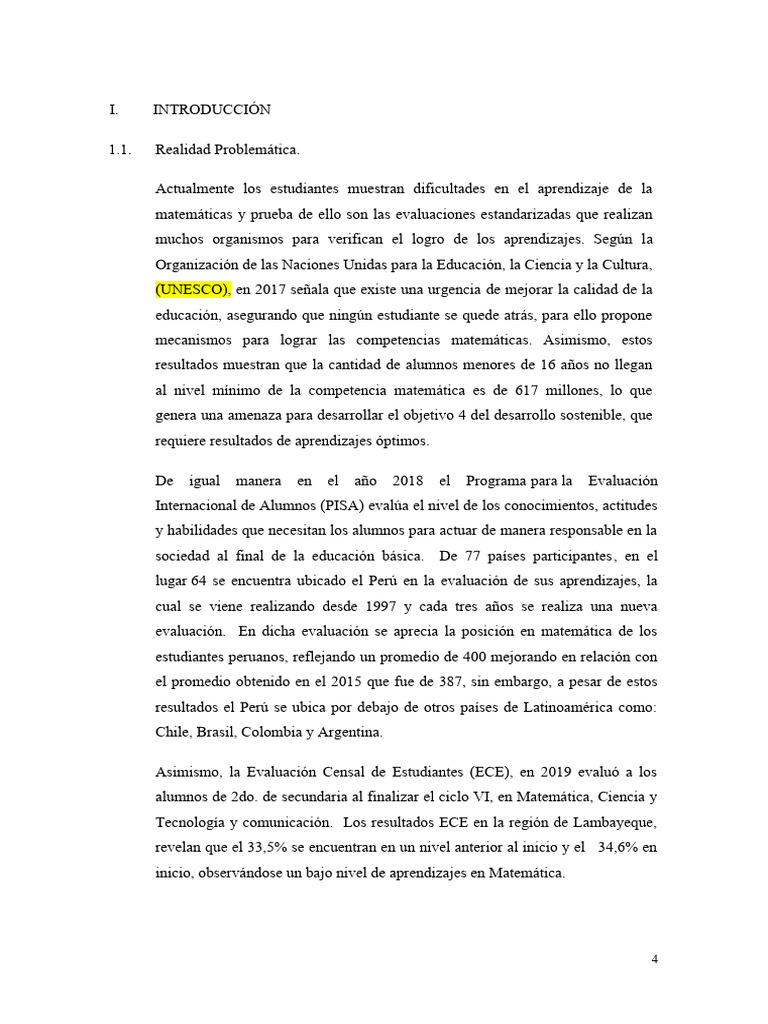 Ejemplo de Introducción | PDF | Evaluación | Enseñando