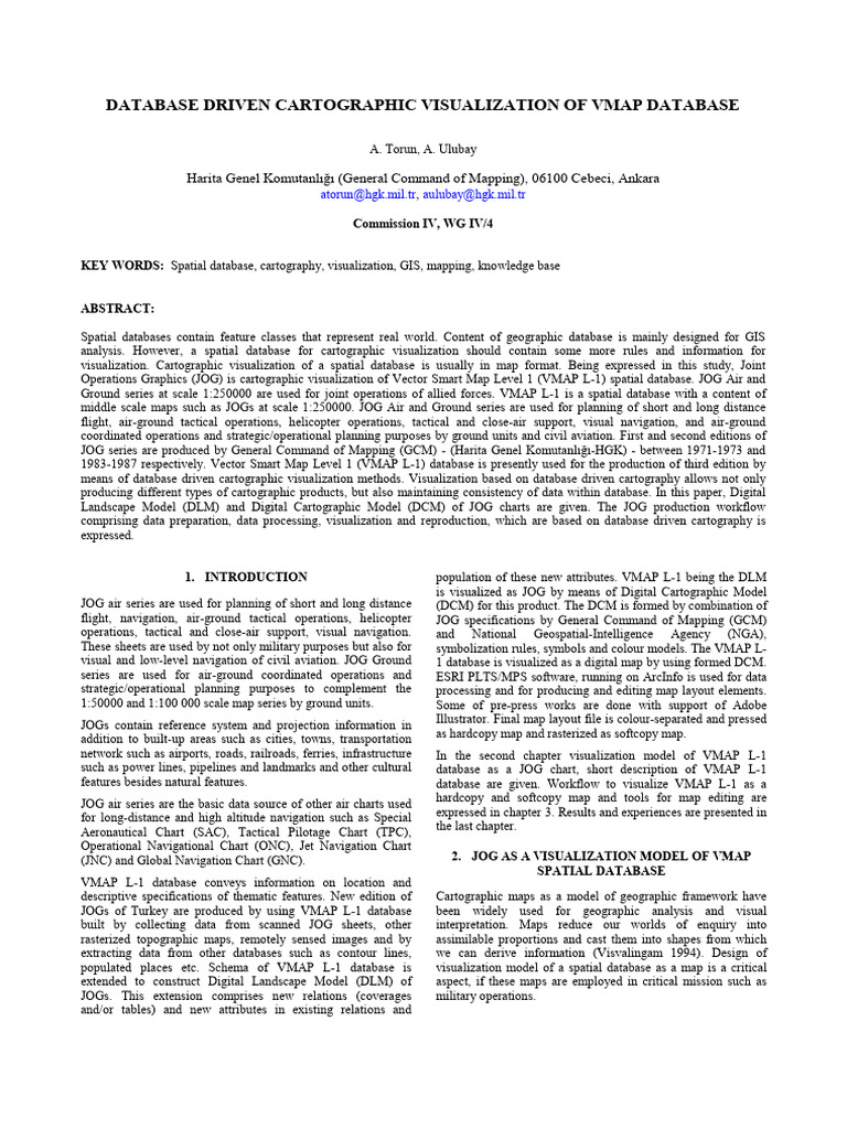 Driven Cartographic Visualization of Vma | PDF | Cartography | Map