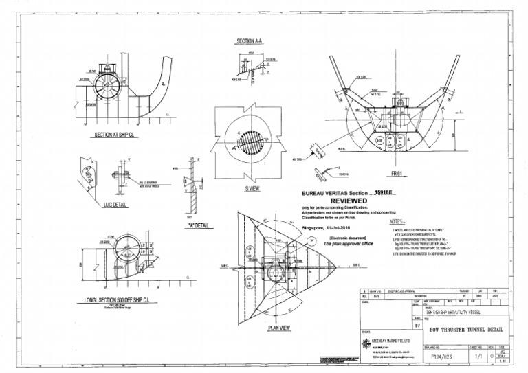 Bow Thruster Tunnel Detail | PDF